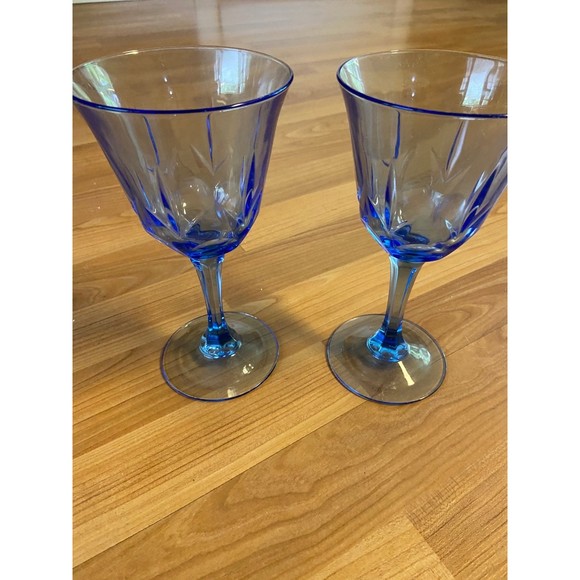 Avon | Dining | Vintage Avon American Blue Water Goblets | Poshmark